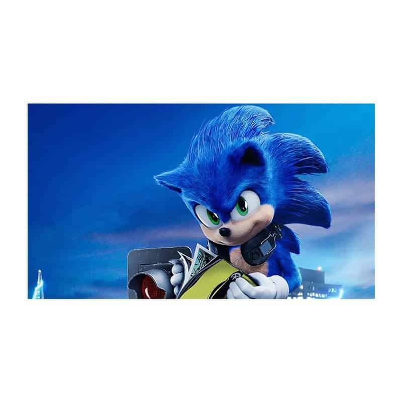 Sonic the Hedgehog 4 A4, sukkerprint / kageprint med tekst - CakePrint.dk