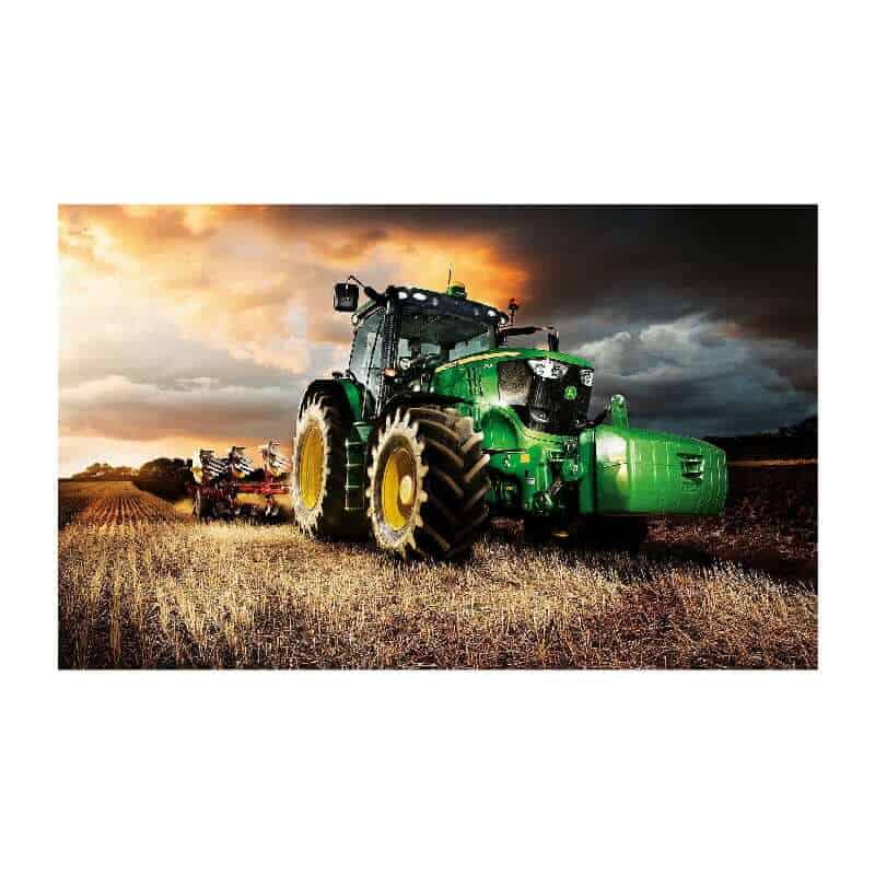 Tractor 1 A4, sukkerprint/ kageprint med tekst - CakePrint.dk